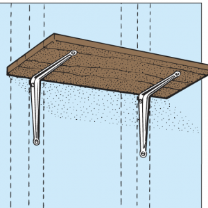 4 steps for putting up a simple wall shelf